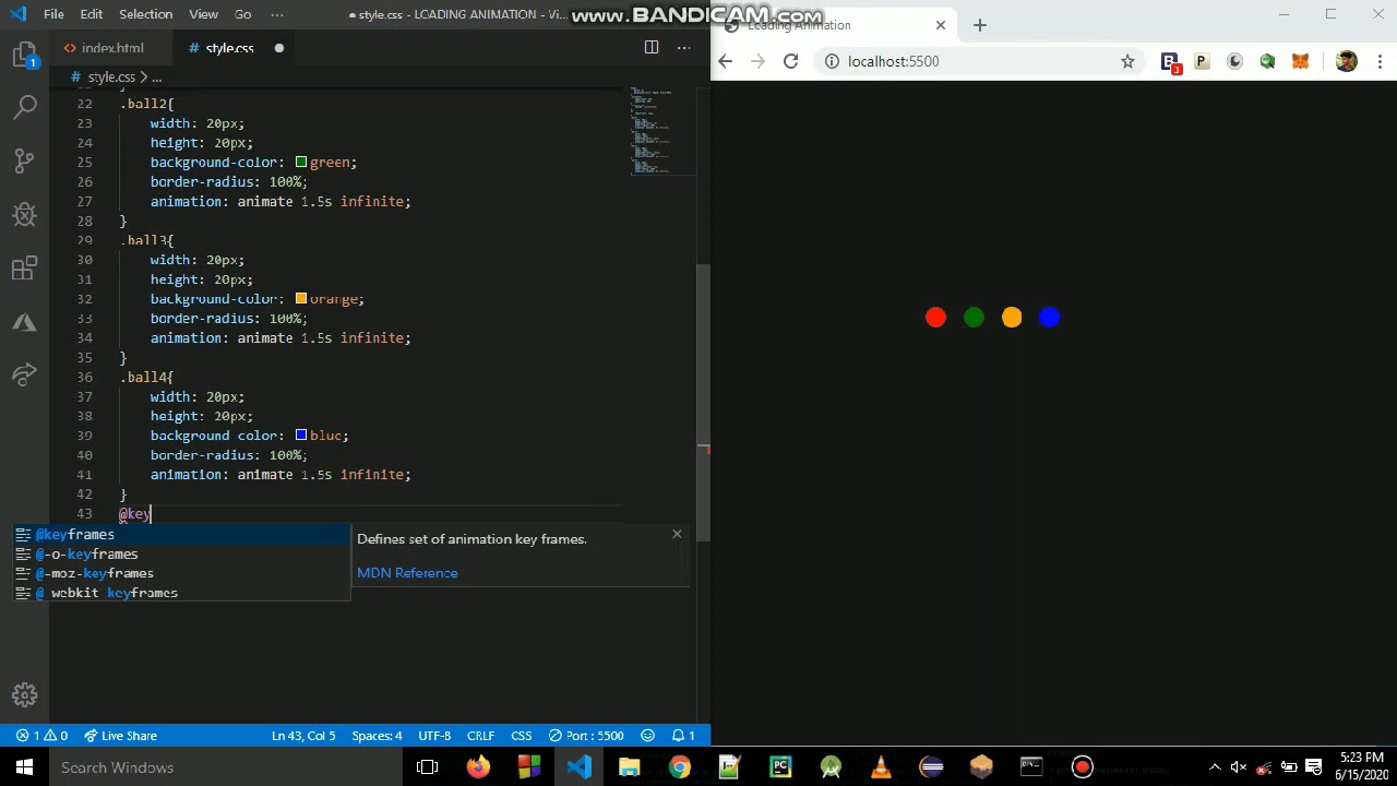 Animated Loading Bar Using Html And Css Youtube 4421
