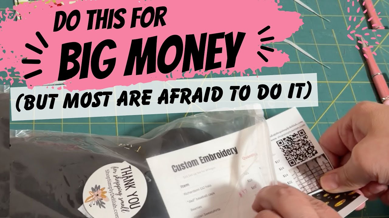 SCALE YOUR EMBROIDERY BUSINESS. MAKE A LOT OF MONEY WITH YOUR ...