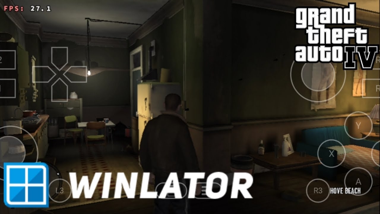 GTA IV Winlator (Virtual Gamepad) Snapdragon 695 Game Test - YouTube