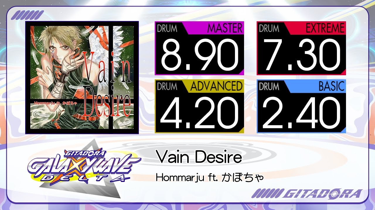 【GITADORA】 Vain Desire (MASTER ~ BASIC) Drum - YouTube