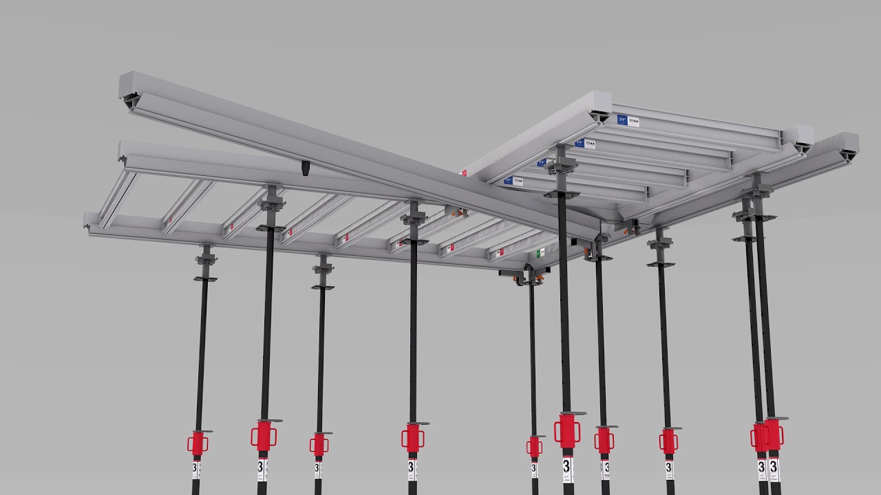 How to Install Isometric Corner Beams using TITAN HV Concrete Shoring ...