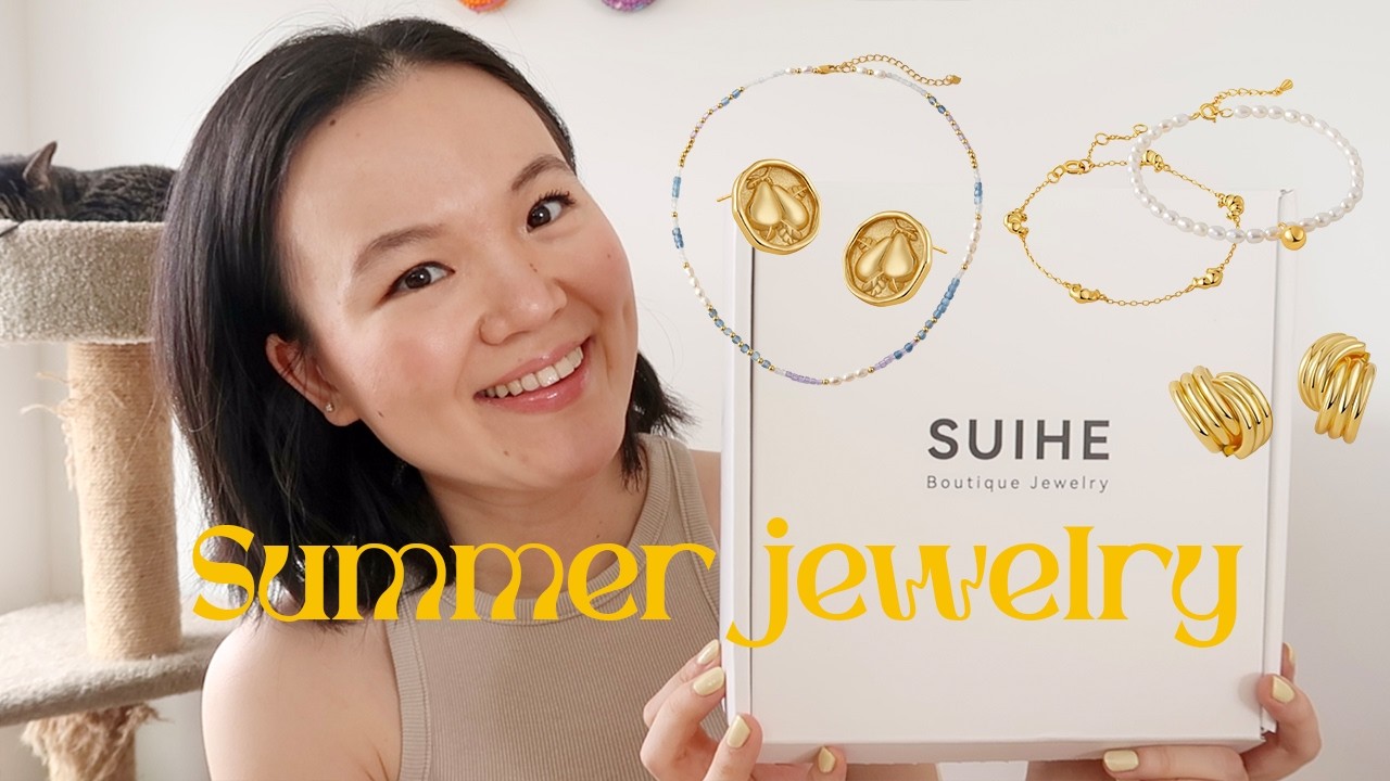 Summer jewelry haul, fun colorful jewelry, affordable gold jewelry ft ...