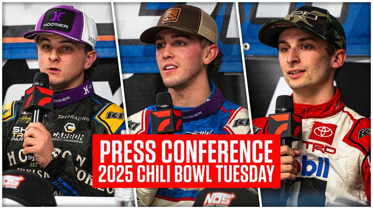 2025 Chili Bowl Tuesday Podium Press Conference With Landon Brooks ...