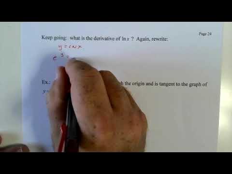 AP BC Calc 4 4 Derivatives of Exponential and Logarithmic Functions ...