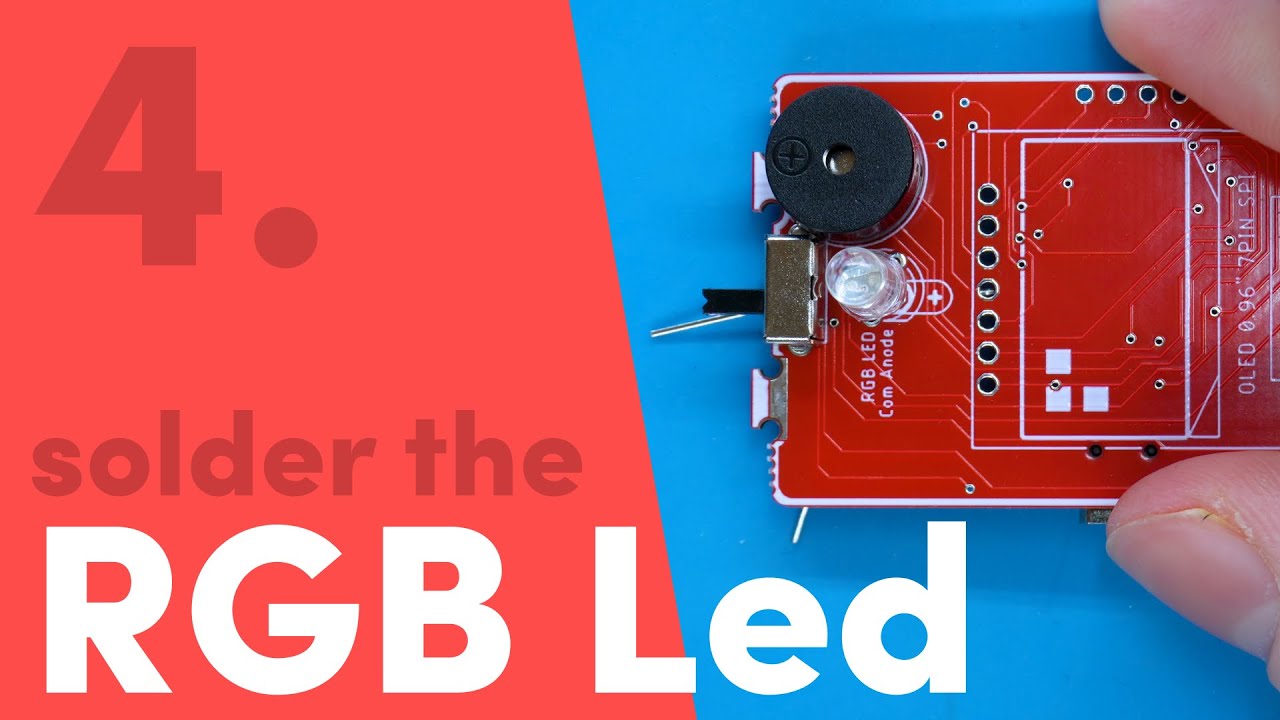 Soldering the RGB Led | Build-your-own game console - YouTube