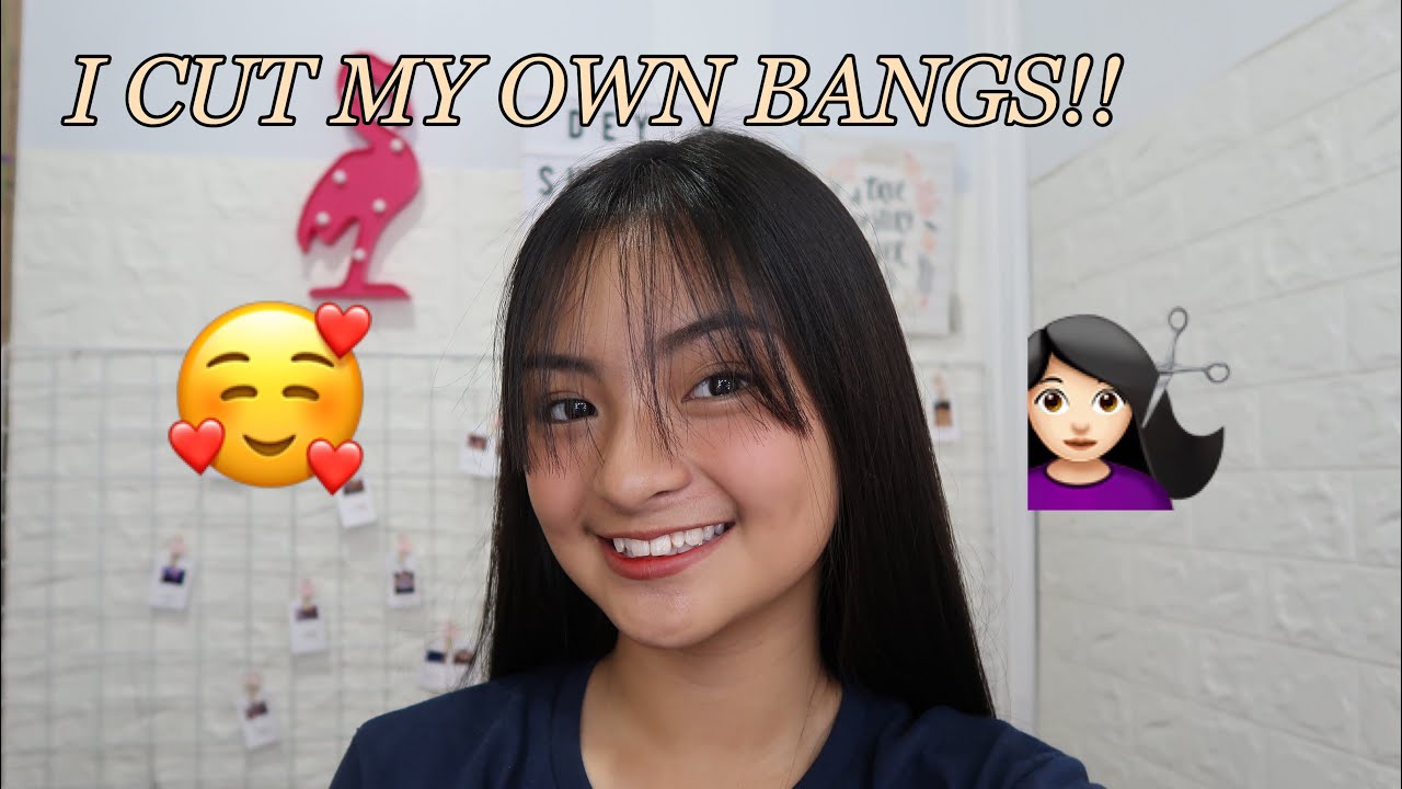 I CUT MY OWN BANGS!! + GIVEAWAY WINNERS!! | Dey Villafuerte - YouTube