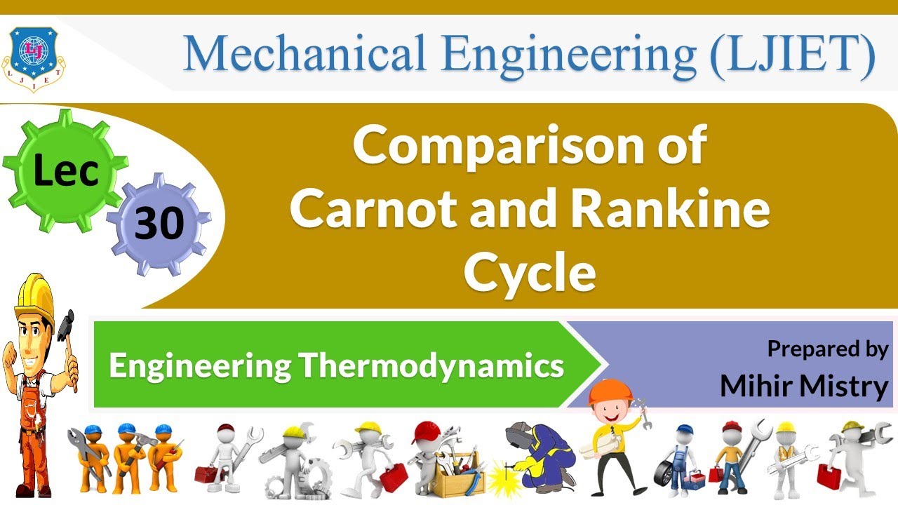 L 30 Comparison of Carnot and Rankine Cycle | Engineering Thermodynamics | Mechanical - YouTube