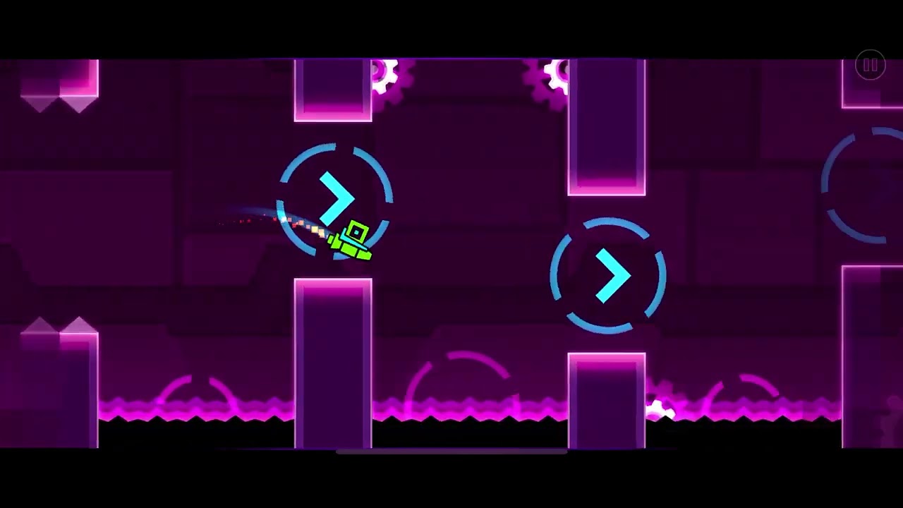 Geometry Dash the first part completed! - YouTube