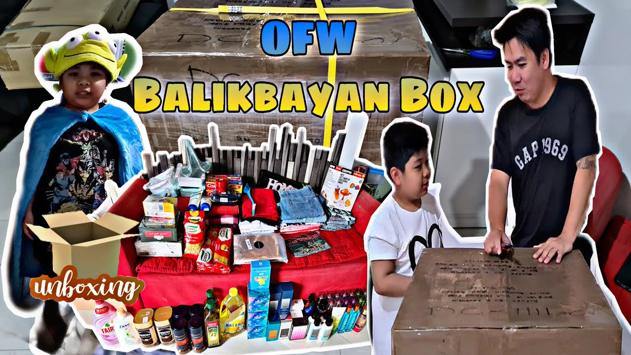 What's inside an OFW Balikbayan Box? | unboxing - YouTube