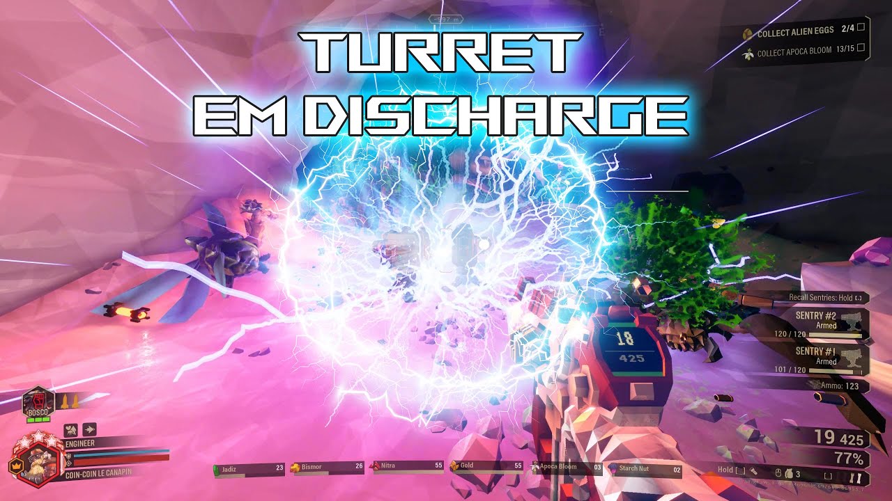 Deep Rock Galactic 40 seconds of Turret EM Discharge - YouTube