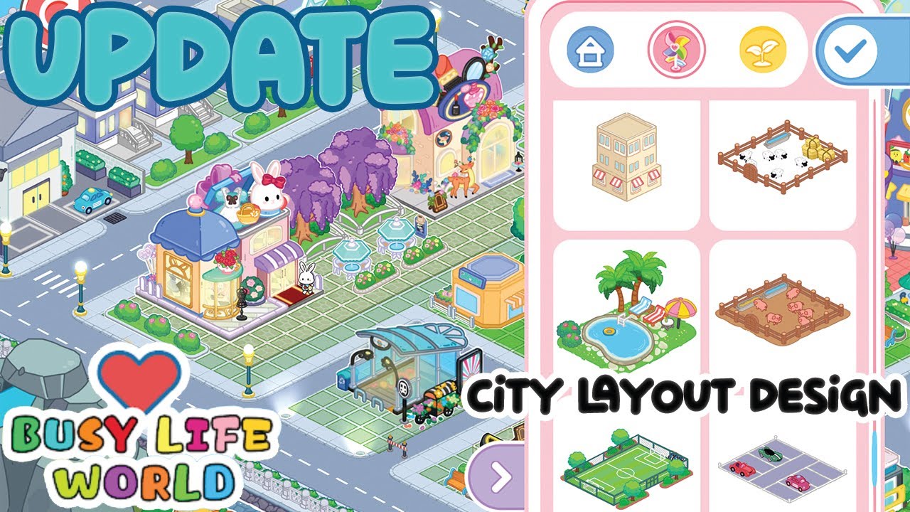 YoYa Busy Life World Update New City Layout Design! Nova Atualização ...
