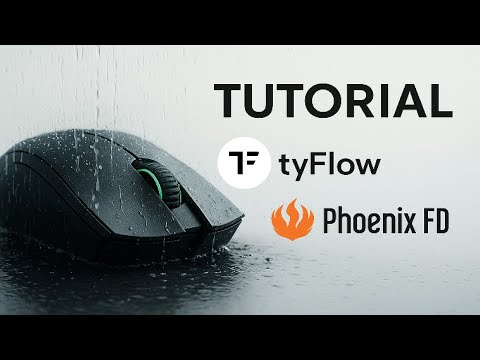 Tyflow and Phoenixfd RAIN tutorial - YouTube