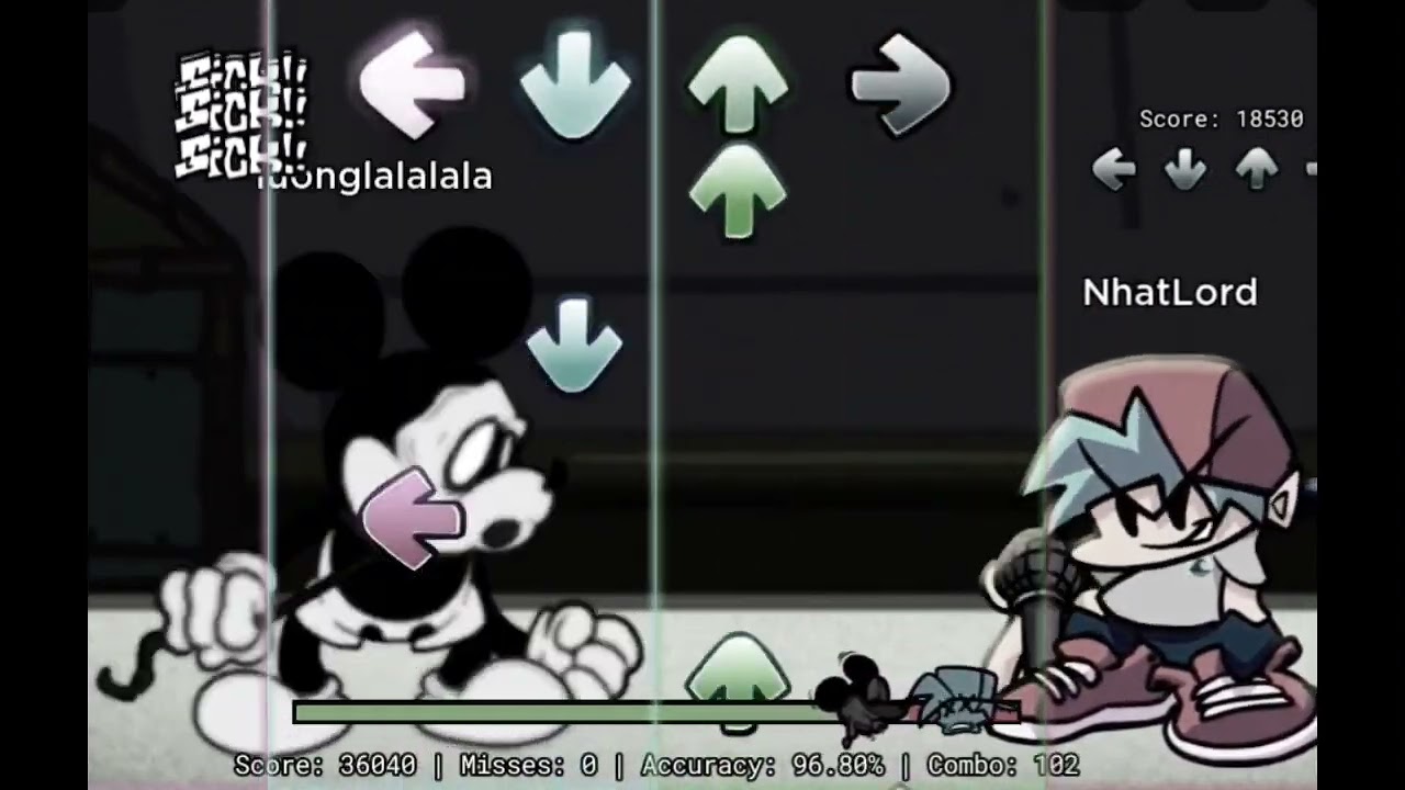 Fnf roblox mickey wi sings you can run - YouTube