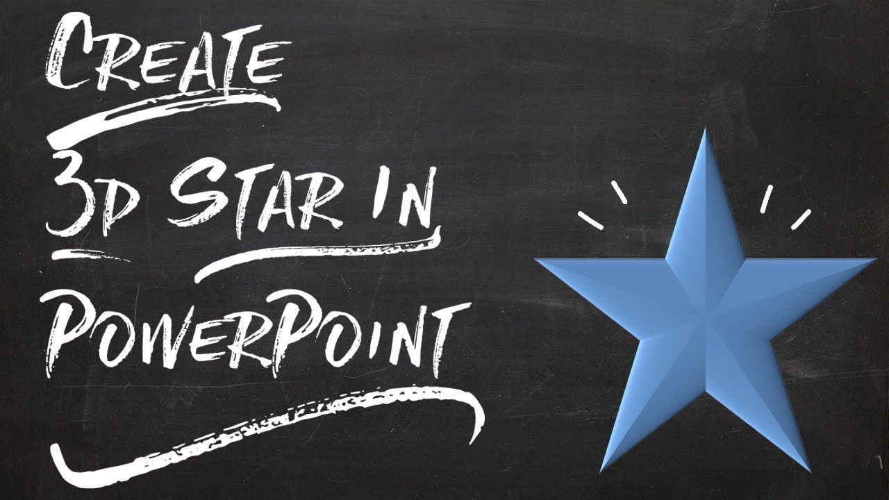 how to made 3d 3 stars in powerpoint 2007 - YouTube