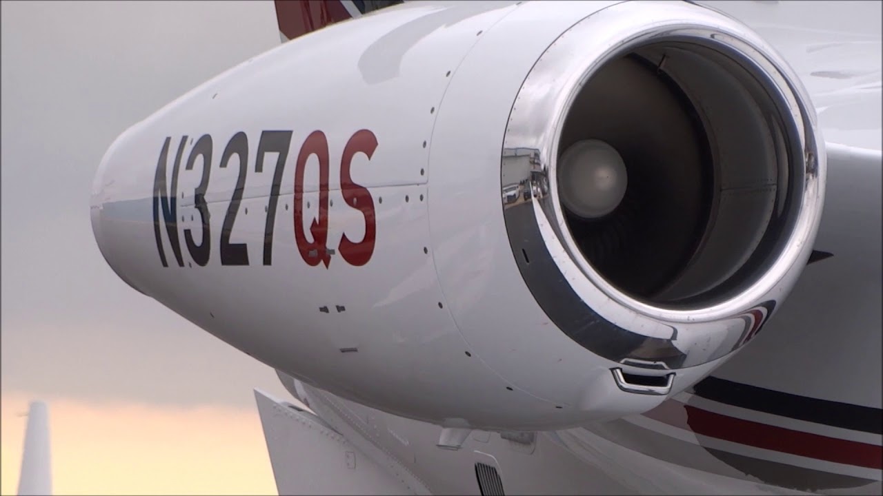 Embraer Phenom 300 - Engine Start and Taxi - YouTube