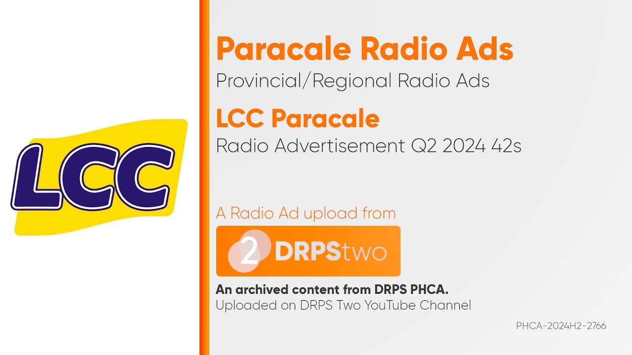LCC Paracale Radio Ad Q2 2024 42s (Paracale) - YouTube