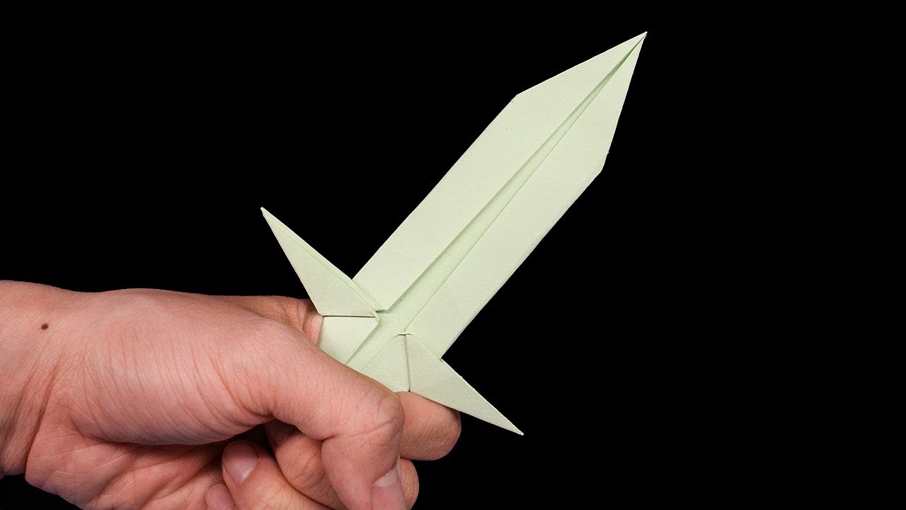 Easy Origami Paper Sword - YouTube