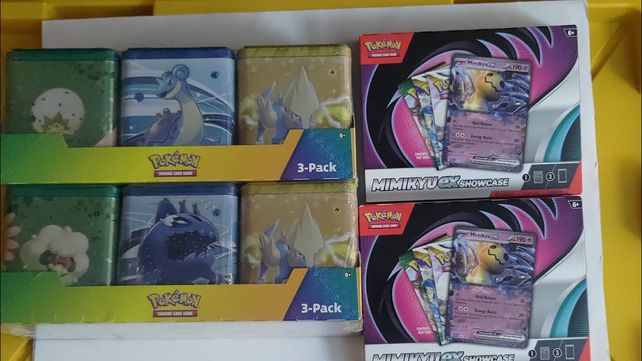 Pokemon Costco new tins and mimikyu box's Pokemon opening #pokemon ...