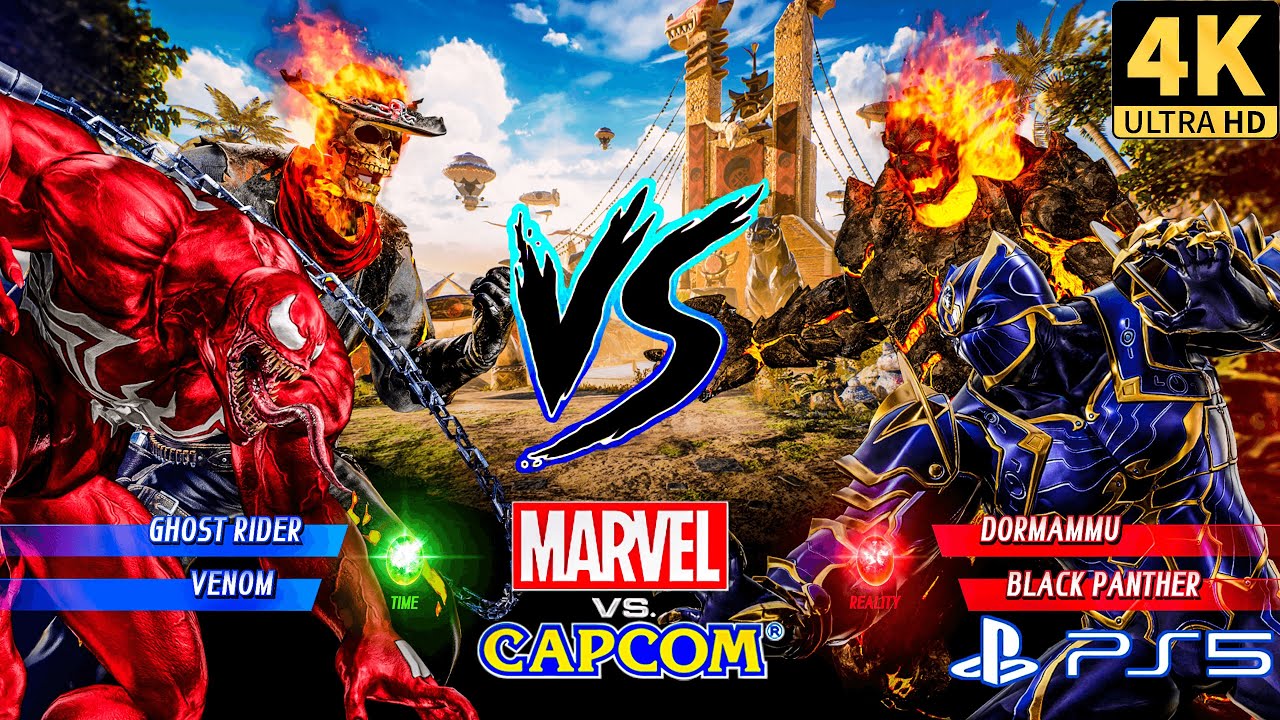 Marvel vs Capcom Infinite | Ghost Rider & Venom vs Dormammu & Black ...