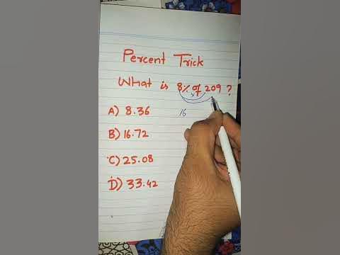 Percent Hack- - Math Shortcut tricks - YouTube