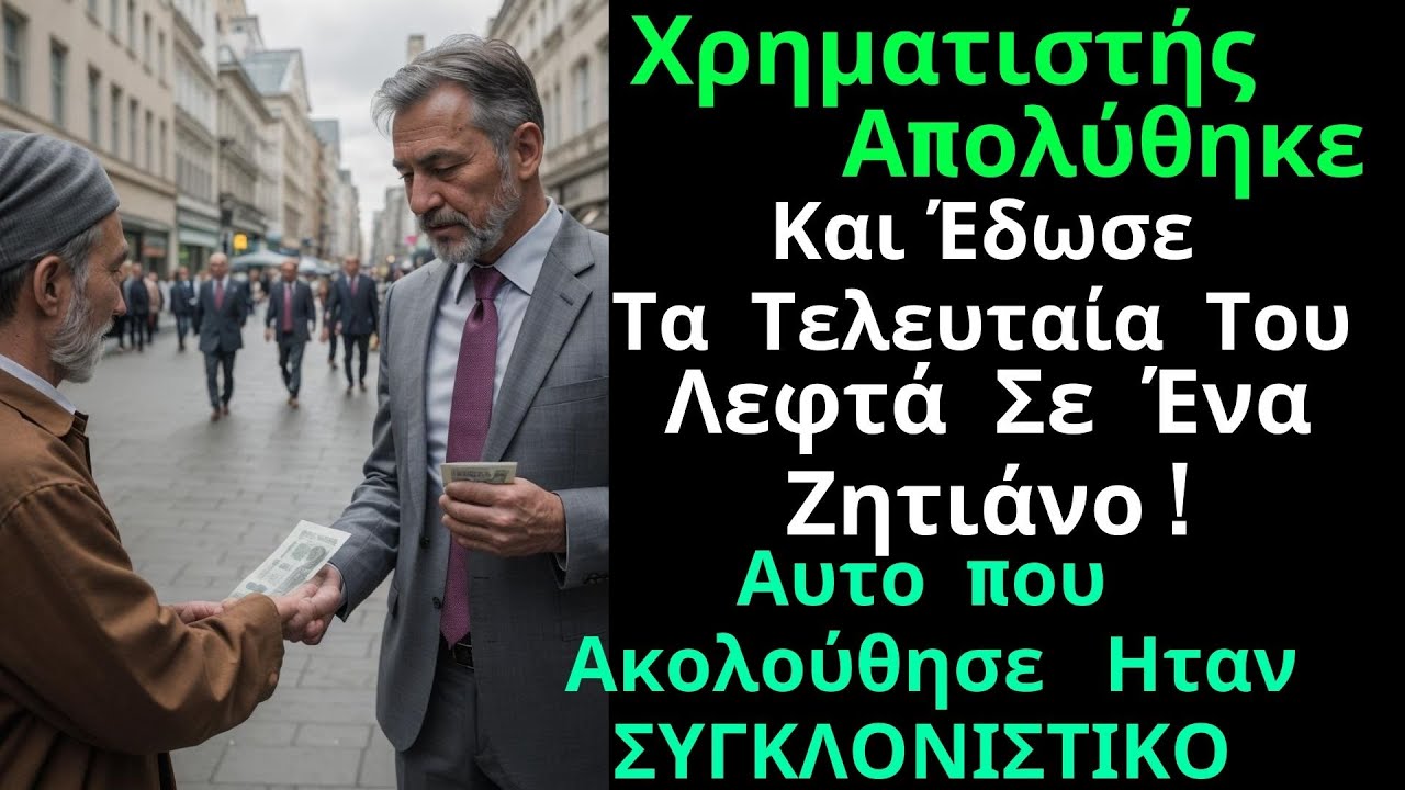 ΙΣΤΟΡΙΕΣ | Έδωσε Τα Τελευταία Του Χρήματα Σε Ενα Ζητιάνο ! - Αυτό Που ...