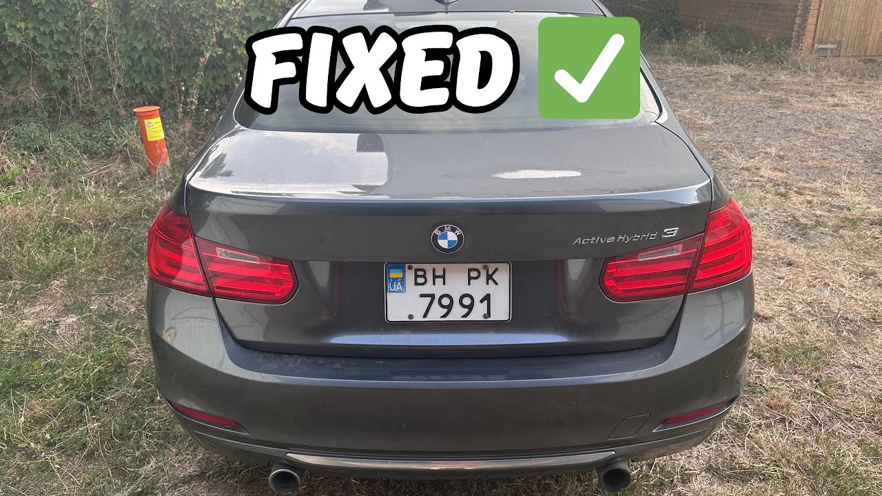 BMW 335i F30 TRUNK WON'T OPEN - YouTube