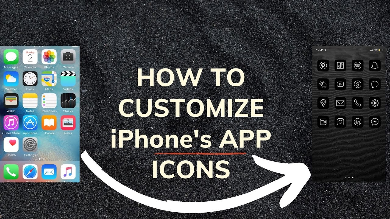 How to customize your iPhone’s app icons (iOS 15) and Older - YouTube