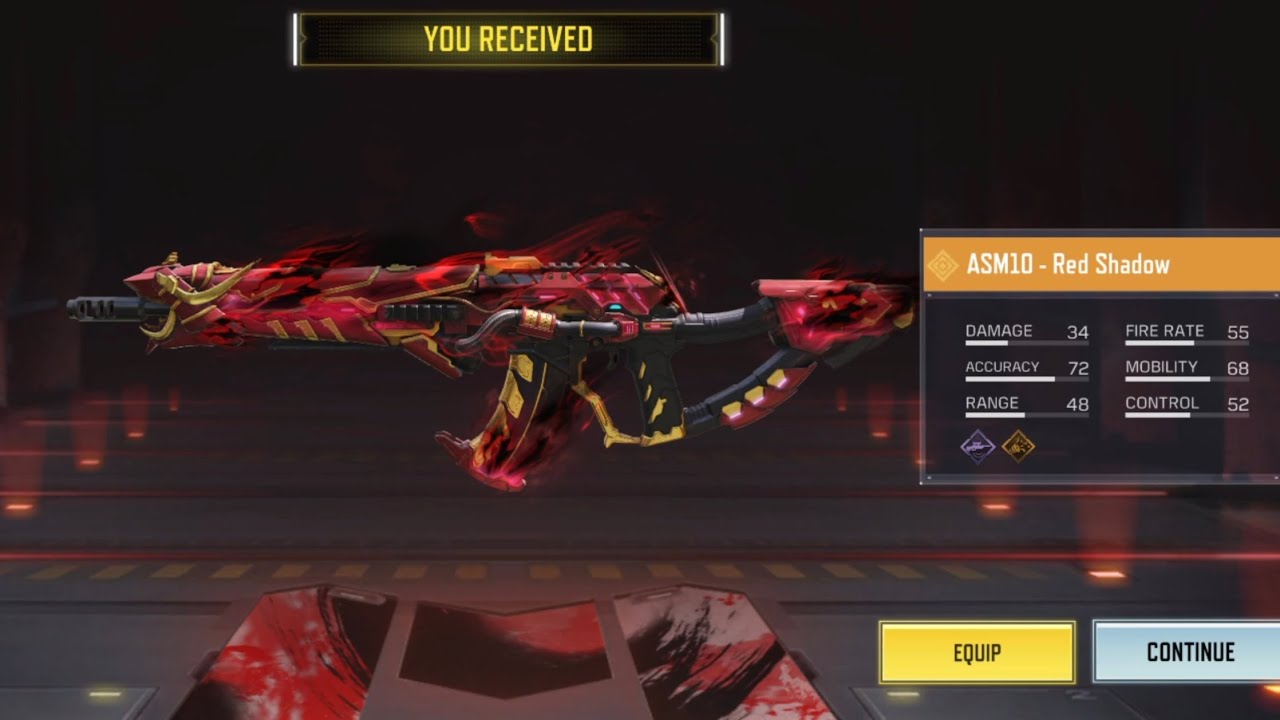 Free Legendary Asm 10 Red Shadow gameplay | Samurais Soul Event | COD ...