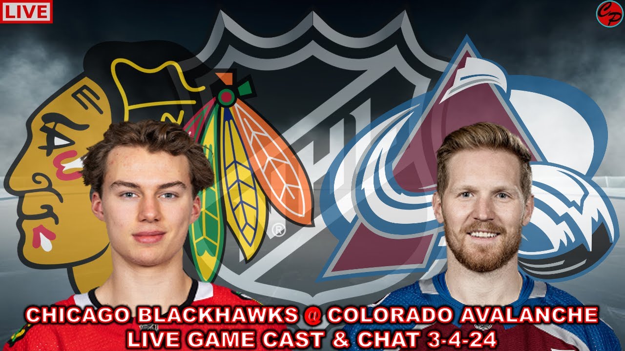 BLACKHAWKS vs AVALANCHE NHL HOCKEY LIVE GAME CAST & CHAT - YouTube