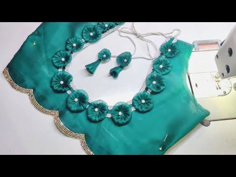 2 Latest Blouse Back Neck Design || Blouse Design Cutting and stitching ...