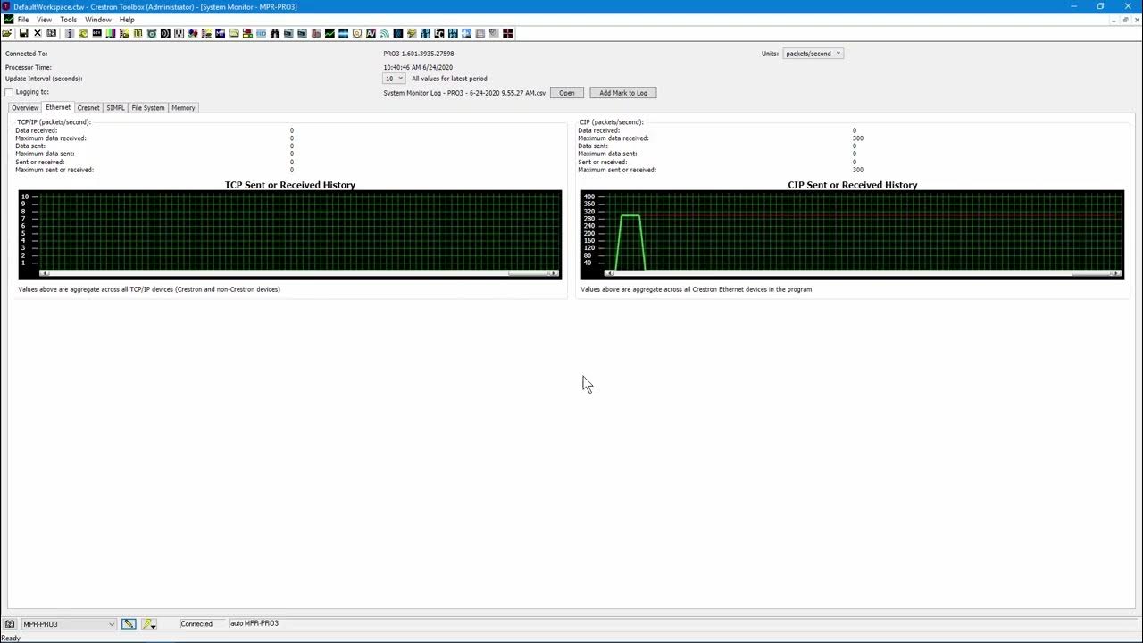 CTI | Crestron Toolbox™: System Monitor - YouTube
