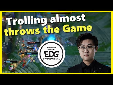 EDG Players are lucky Maokai isn't on Stage #lpl - YouTube