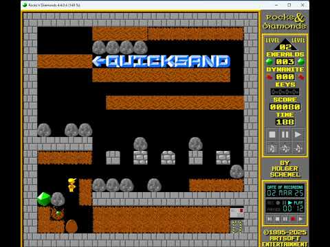 Niko Bohm's Tutorial Level 02 Rocks and Walls and Nuts