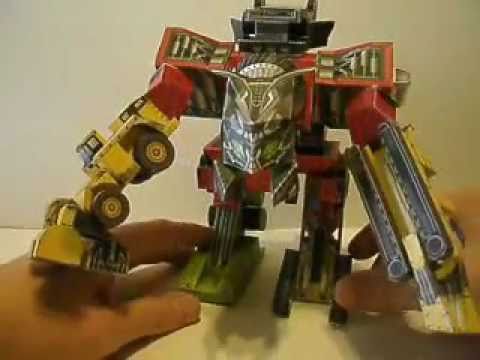 Movie Devastator Papercraft -Revenge of the Fallen - YouTube