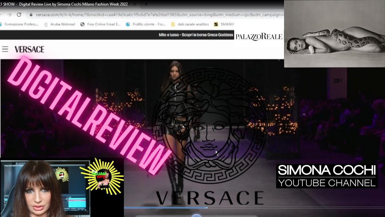 VERSACE SS23 SHOW Digital Review Live by Simona Cochi Milano Fashion ...