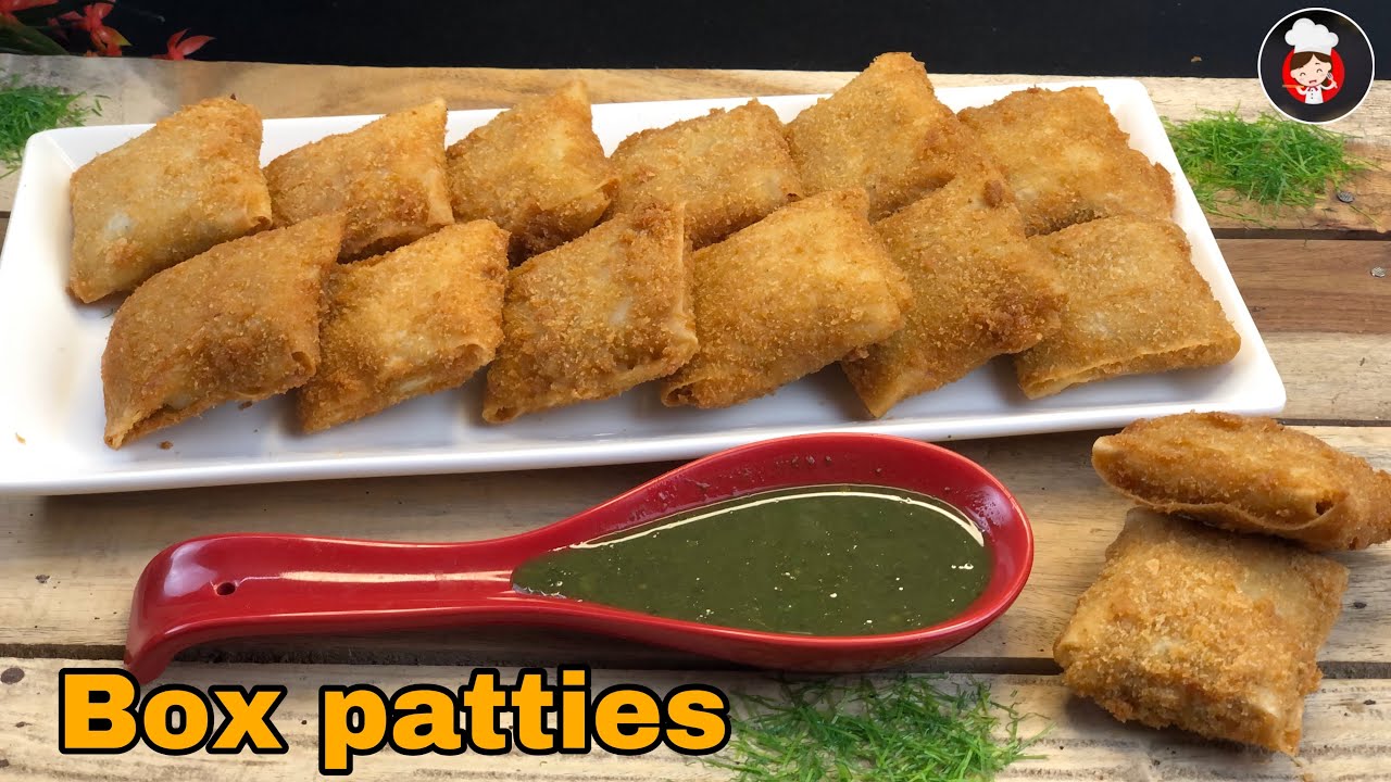crispy Box patties || باکس پیٹیز || chicken box patties by Manals ...