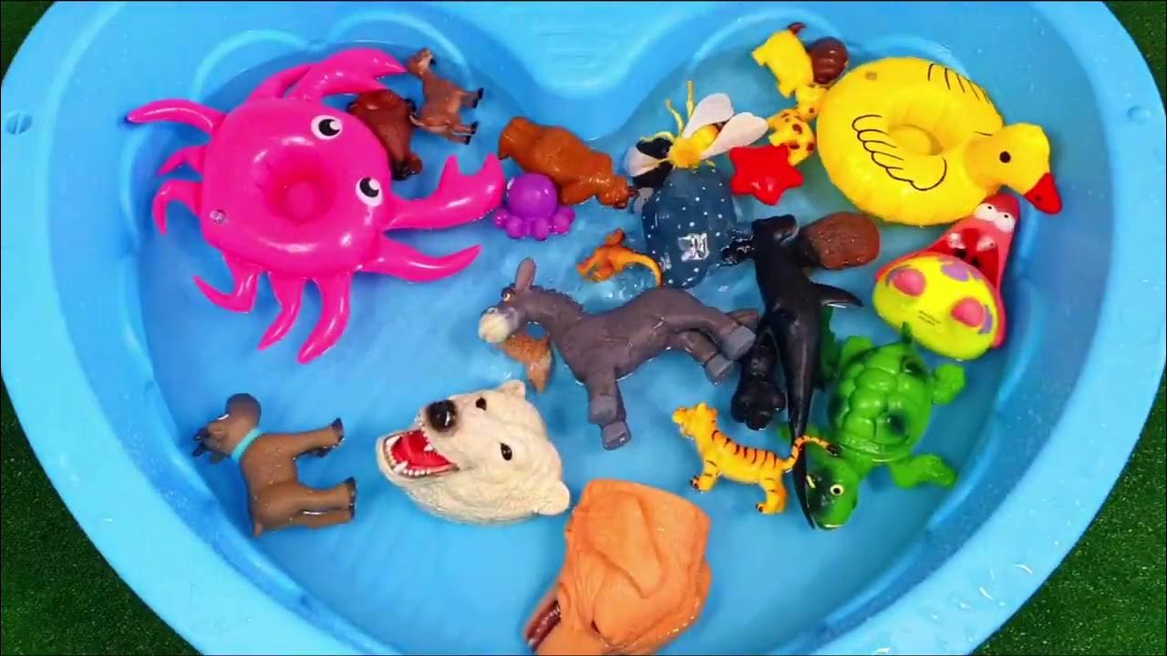 Учим Животных Корова Лошадь Акула Слон 🐓🐎Развивающие Мультики для Детей ...
