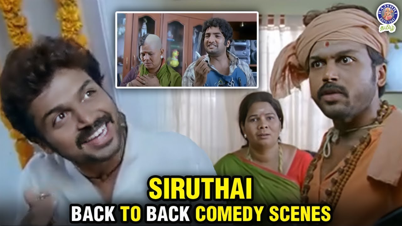 Ultimate Back to Back Comedy Scene | Siruthai | Karthik #santhanam # ...
