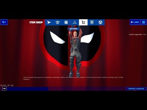 DEADPOOL ITEM SHOP Featuring A Rare 800-Vbuck Skin! - YouTube