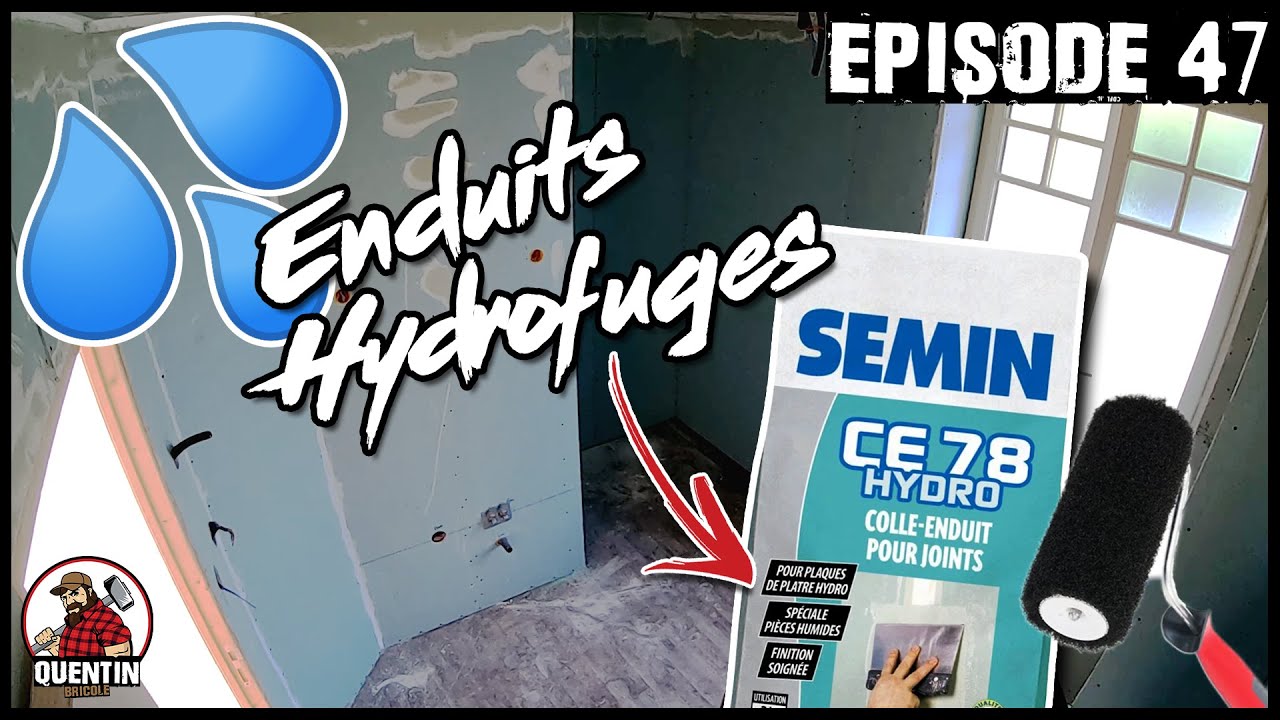 🦇 Rénovation d'une maison abandonnée - EP47 - Enduits hydrofuges dans la SDB. - YouTube