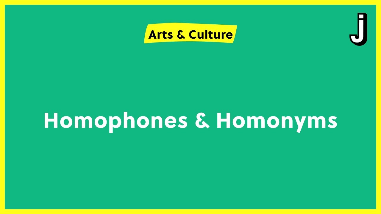 What's the difference between a homophone and a homonym? - YouTube