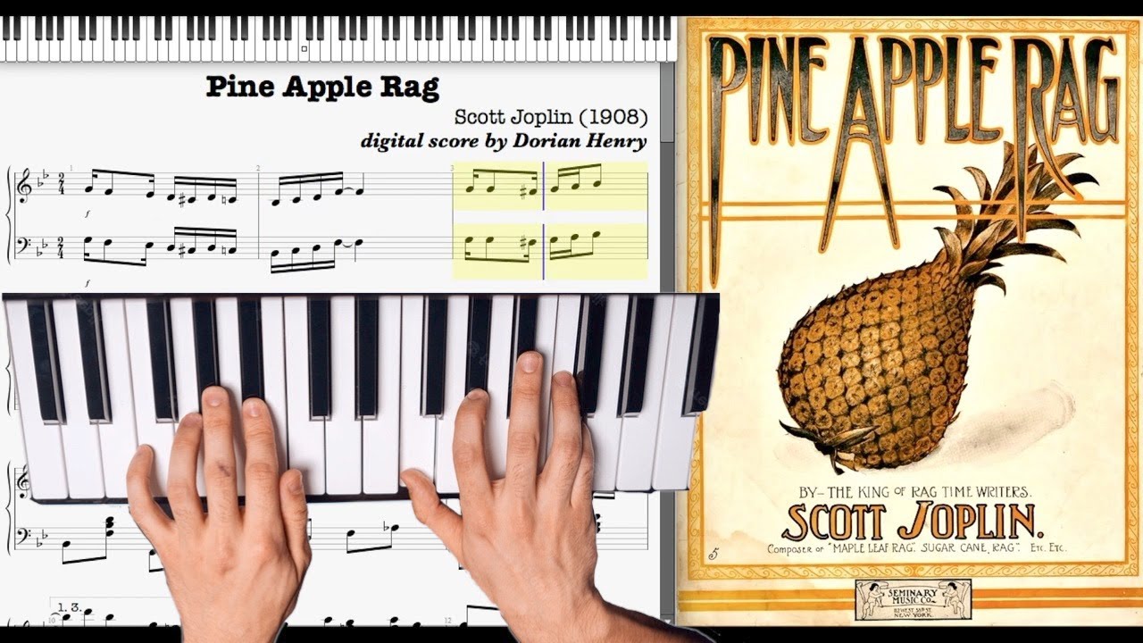 Pine Apple Rag by Scott Joplin (1908, Ragtime piano) - YouTube Music