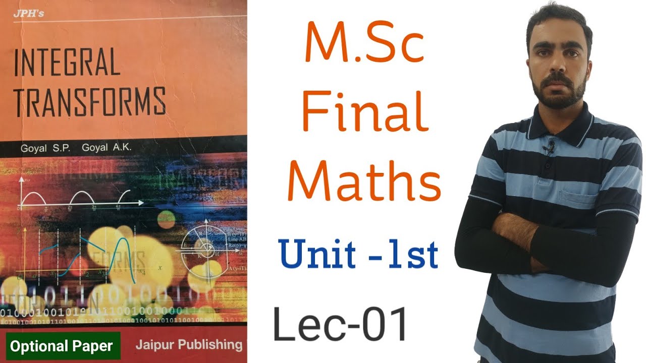 Integral Transforms And Integral Equations msc final maths, Laplace ...