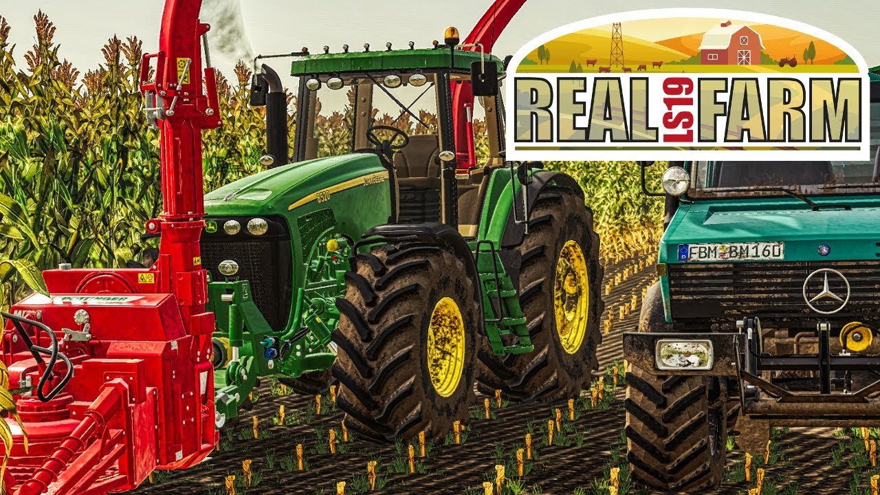 LS19 Real Farm #79 - Mais HÄCKSELN mit dem John DEERE | Farming ...