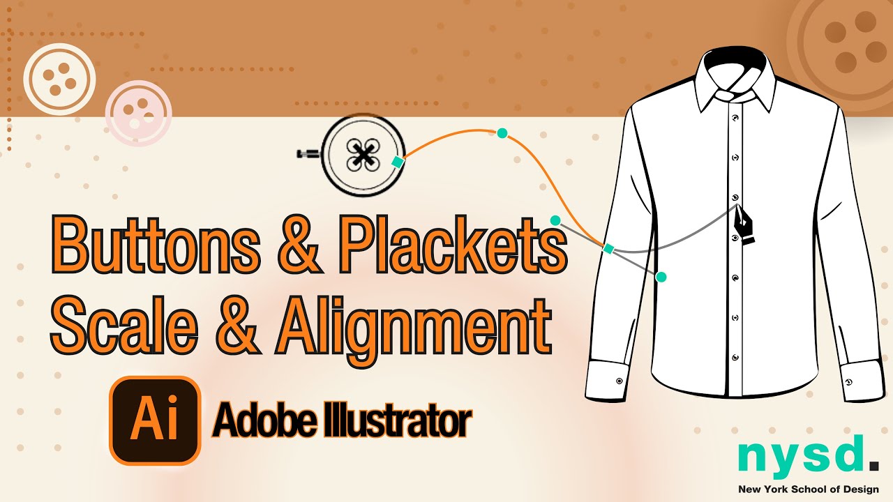 Digital Fashion Design | Ep 10: Designing Buttons in Adobe Illustrator ...
