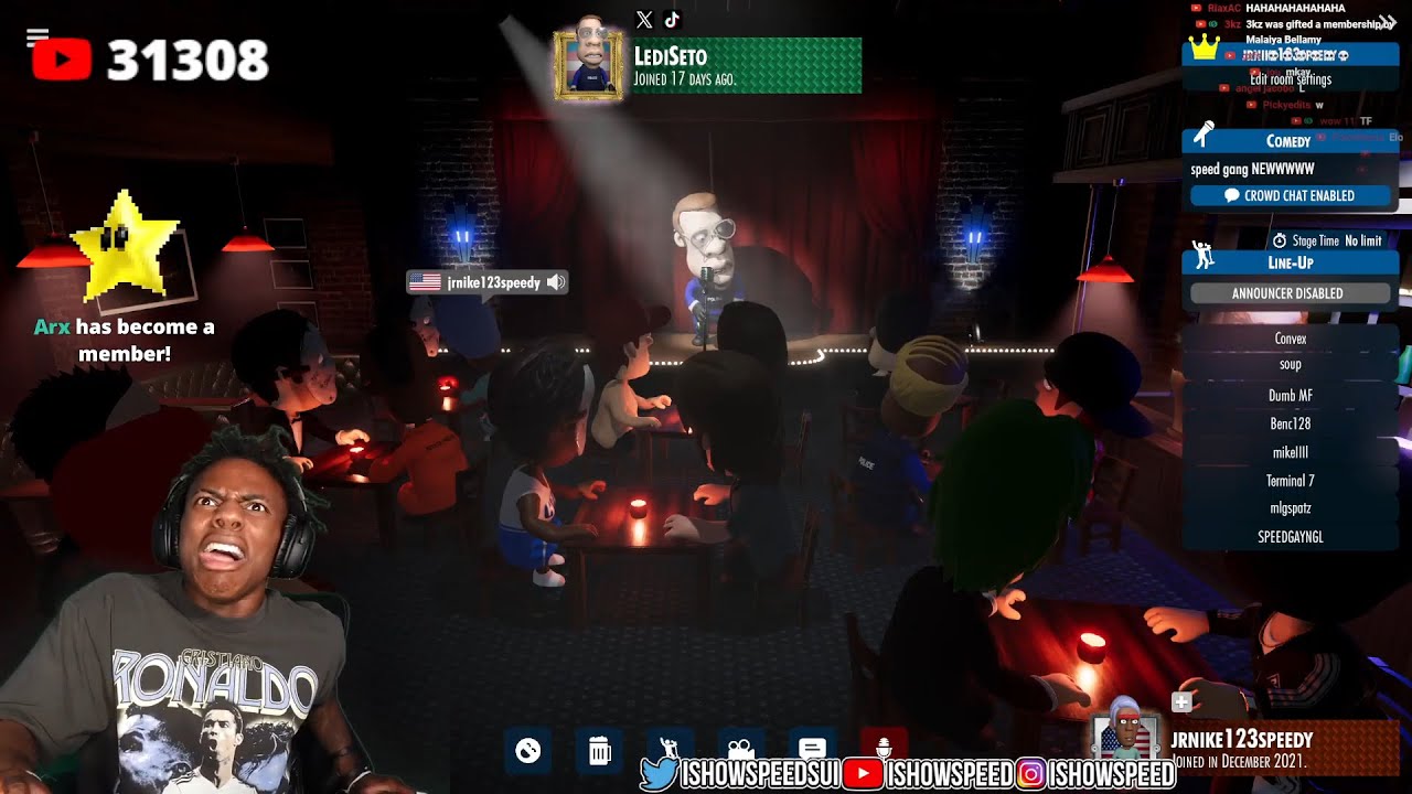 iShowSpeed Ends Stream After Racist Comedy Night 😂 - YouTube