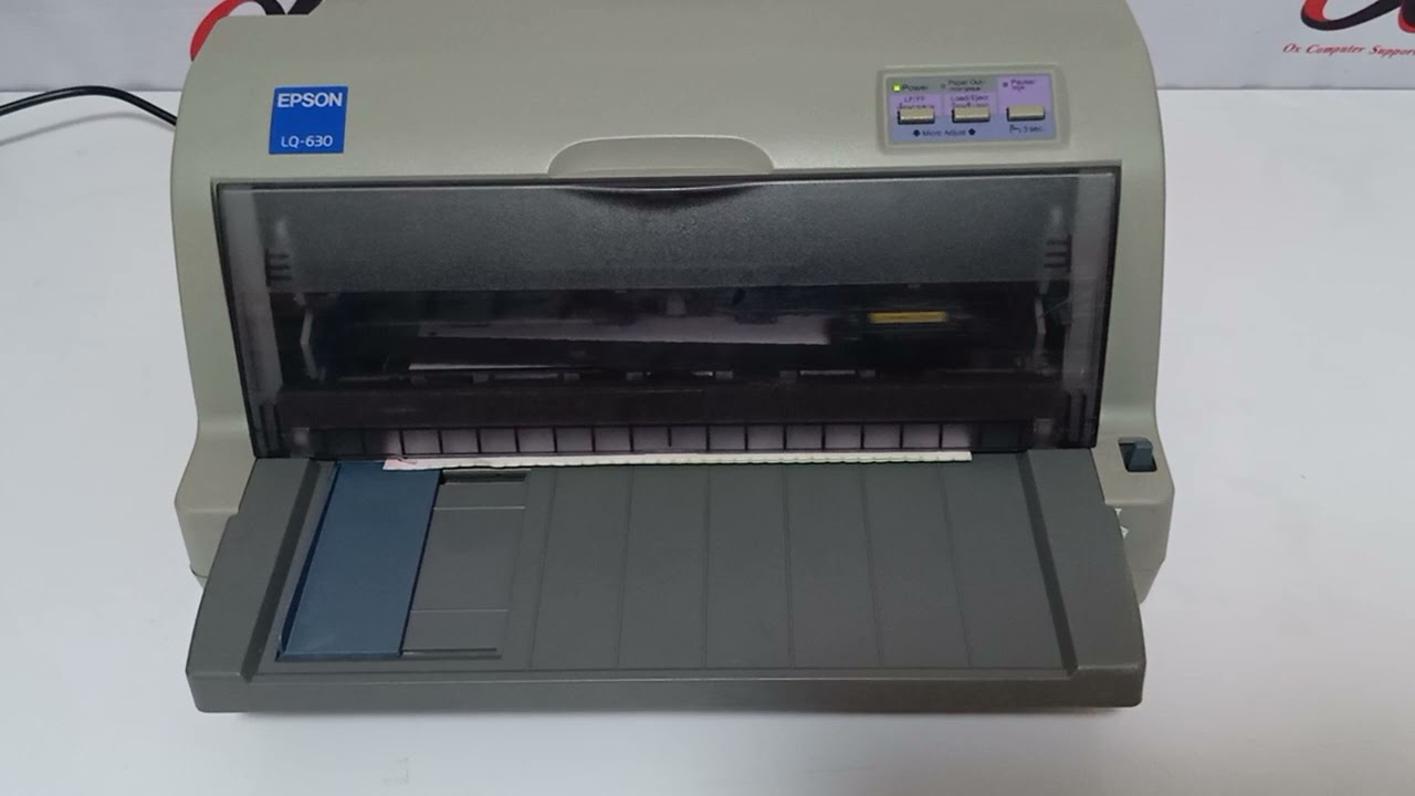 Epson LQ-630 ปริ้นเทส - YouTube
