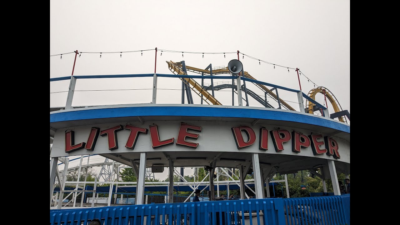 Six Flags Great America Little Dipper Kids Coaster - YouTube