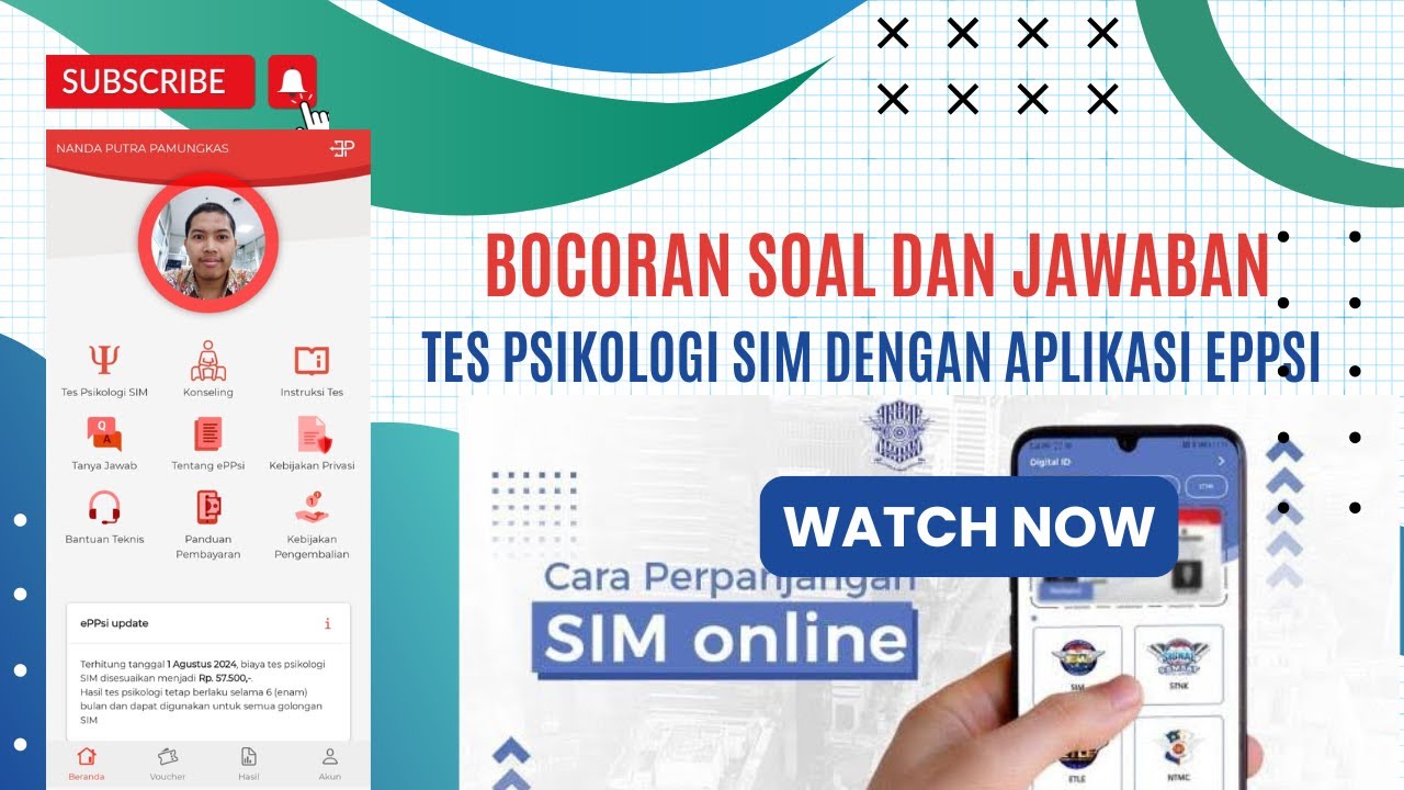 Tes Psikologi Perpanjang SIM Online dengan Aplikasi EPPSI | OKTOBER ...