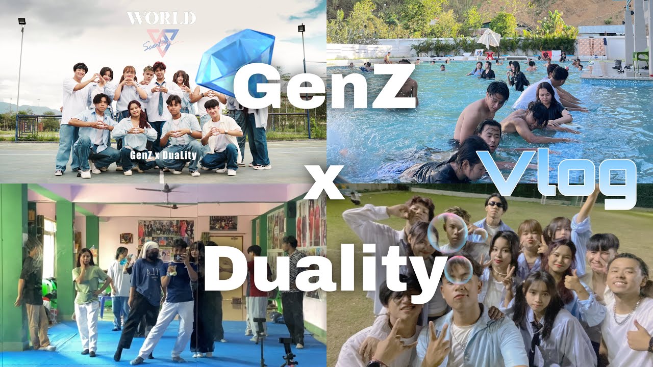 GenZ x Duality collab VLOG 🤍🩵 Dance practice || Rehearsal || BTS || Hangout 🫧 - YouTube